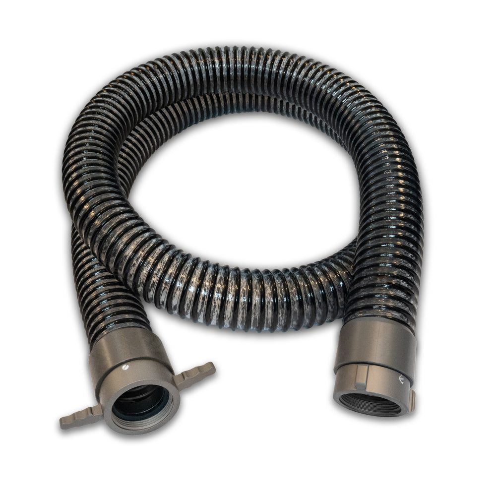 4" Black PVC Suction Hose NH (NST) Female Long Handle x NH (NST) Femal
